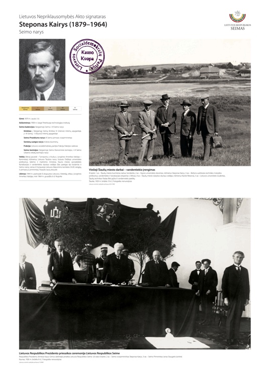 VIENI IŠ DAUGELIO: 1918 m. Lietuvos Nepriklausomybės Akto signatarai ...