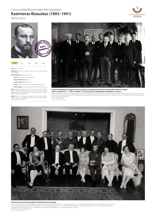 VIENI IŠ DAUGELIO: 1918 m. Lietuvos Nepriklausomybės Akto signatarai ...