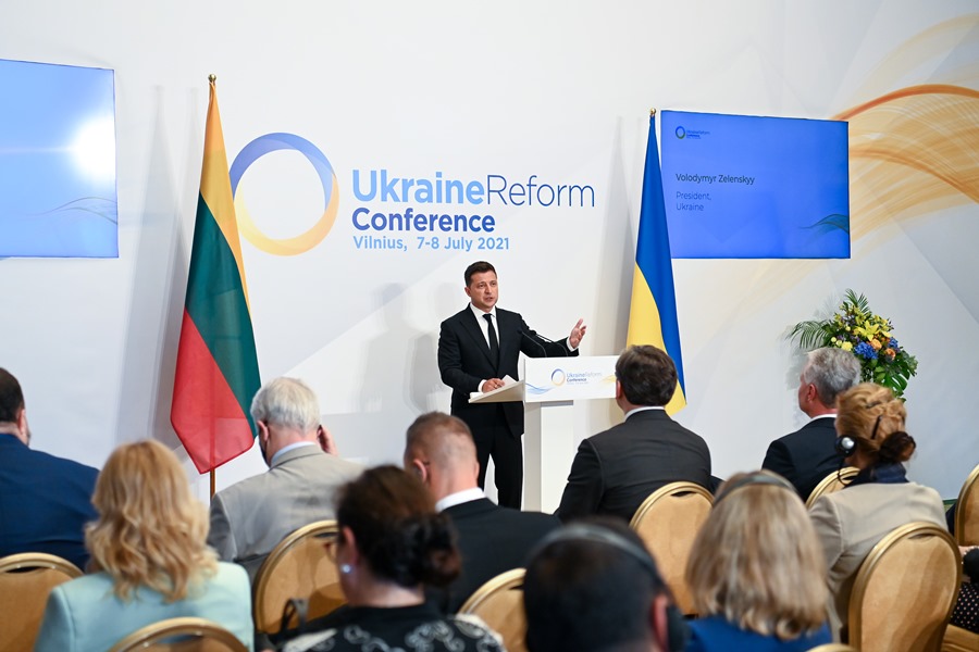 2022 metų Laisvės premijos laureatas Ukrainos Prezidentas Volodymyras ...